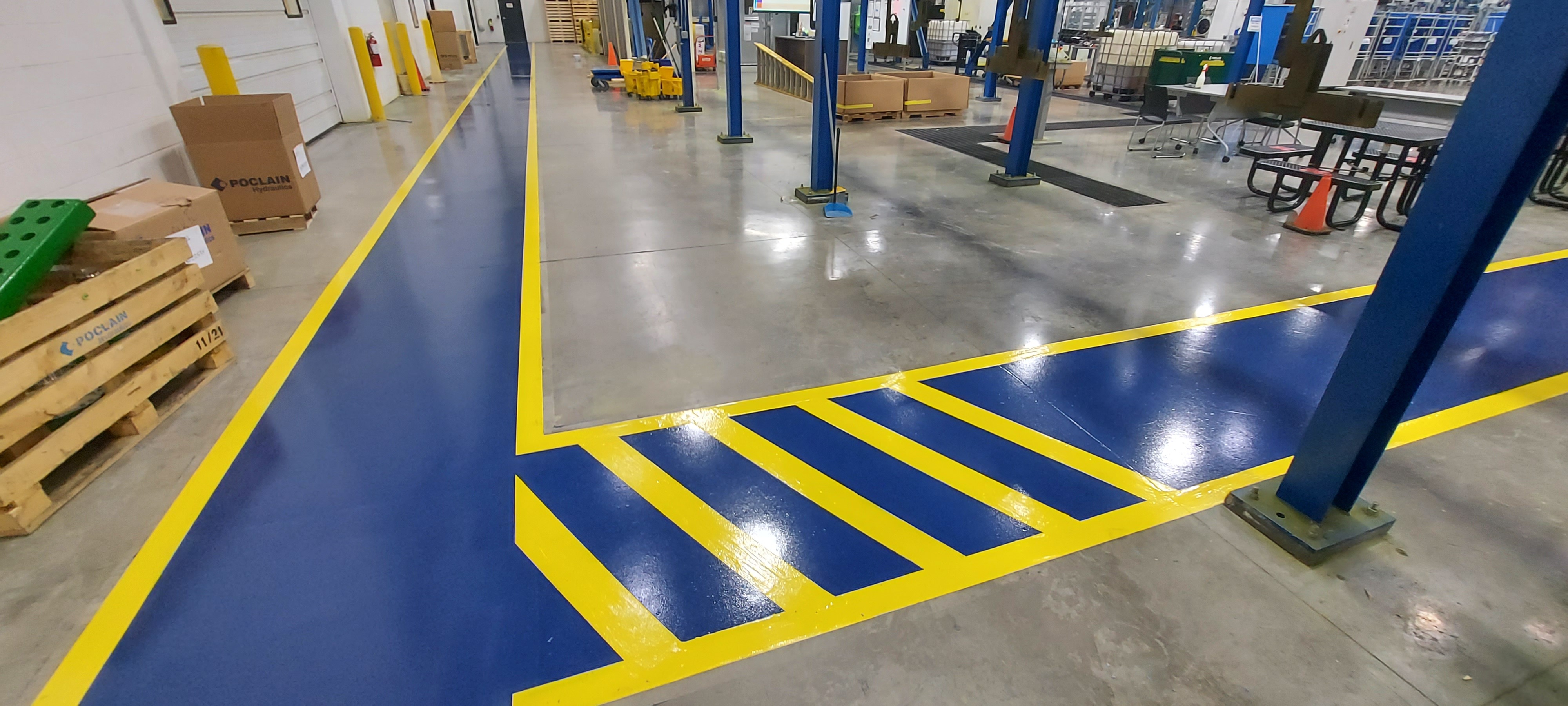 The Complete Line Striping Process for Warehouses, Factories, and More