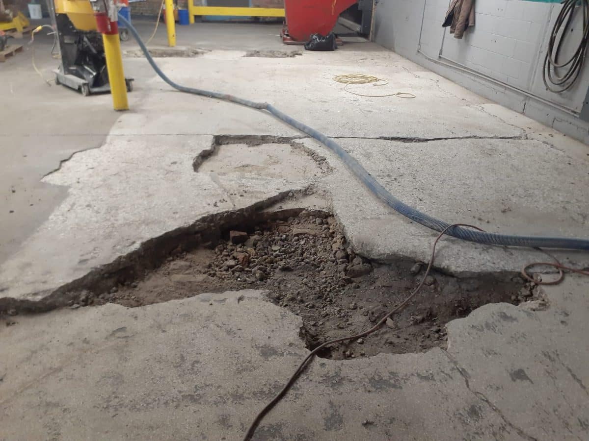 Case Study: Heavy Damaged Industrial Hallway - CustomCrete